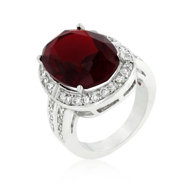 Ruby Red Cocktail Ring – Charming Charlie