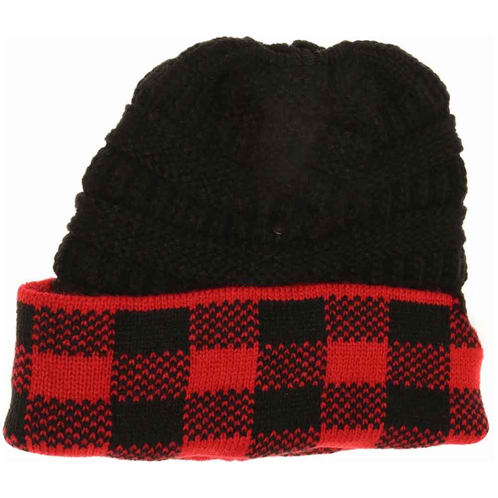 Buffalo Check C.C Beanie Tail – Charming Charlie