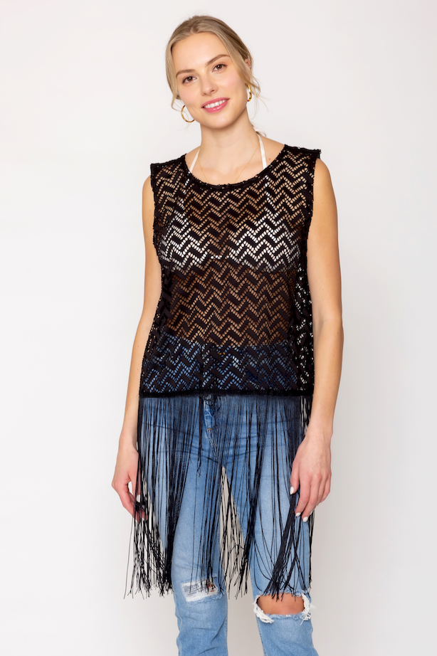 Crochet Poncho with Fringe – Charming Charlie