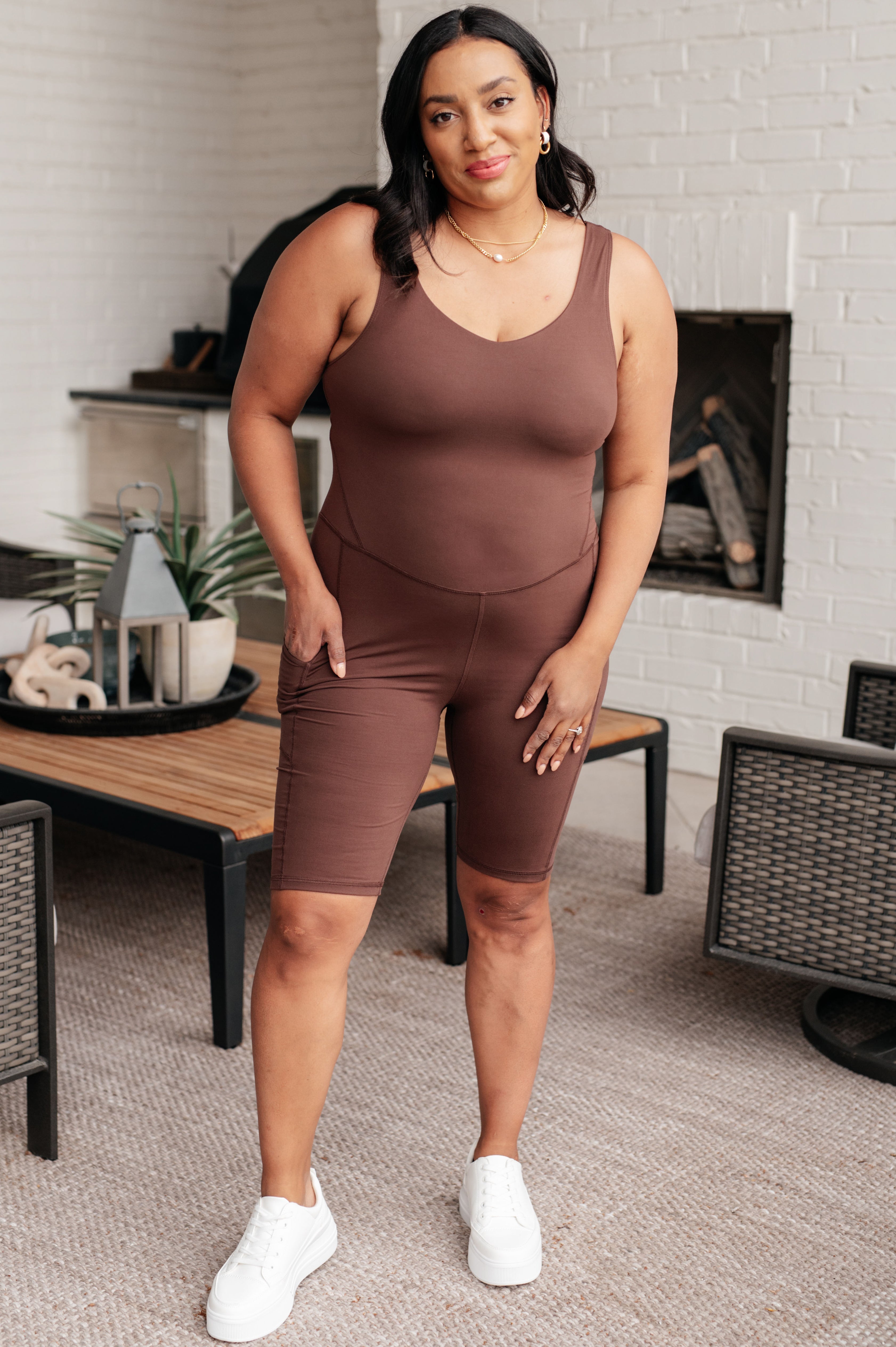 Sun Salutations Body Suit in Java – Charming Charlie