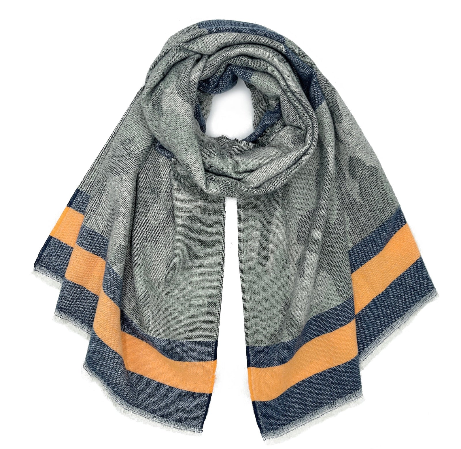 Camo Scarf With Frayed Edge – Charming Charlie