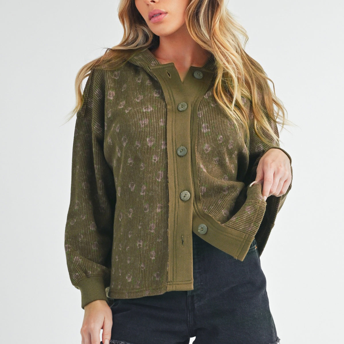 Aemi + Co Floral Button Up Hooded Jacket – Charming Charlie