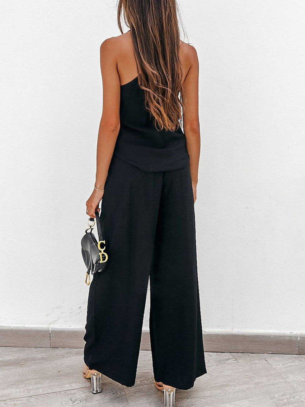 Spaghetti Strap Cami and Wide Leg Pants Set – Charming Charlie