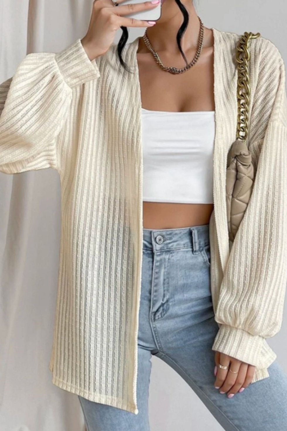 Open Front Long Sleeve Cardigan – Charming Charlie