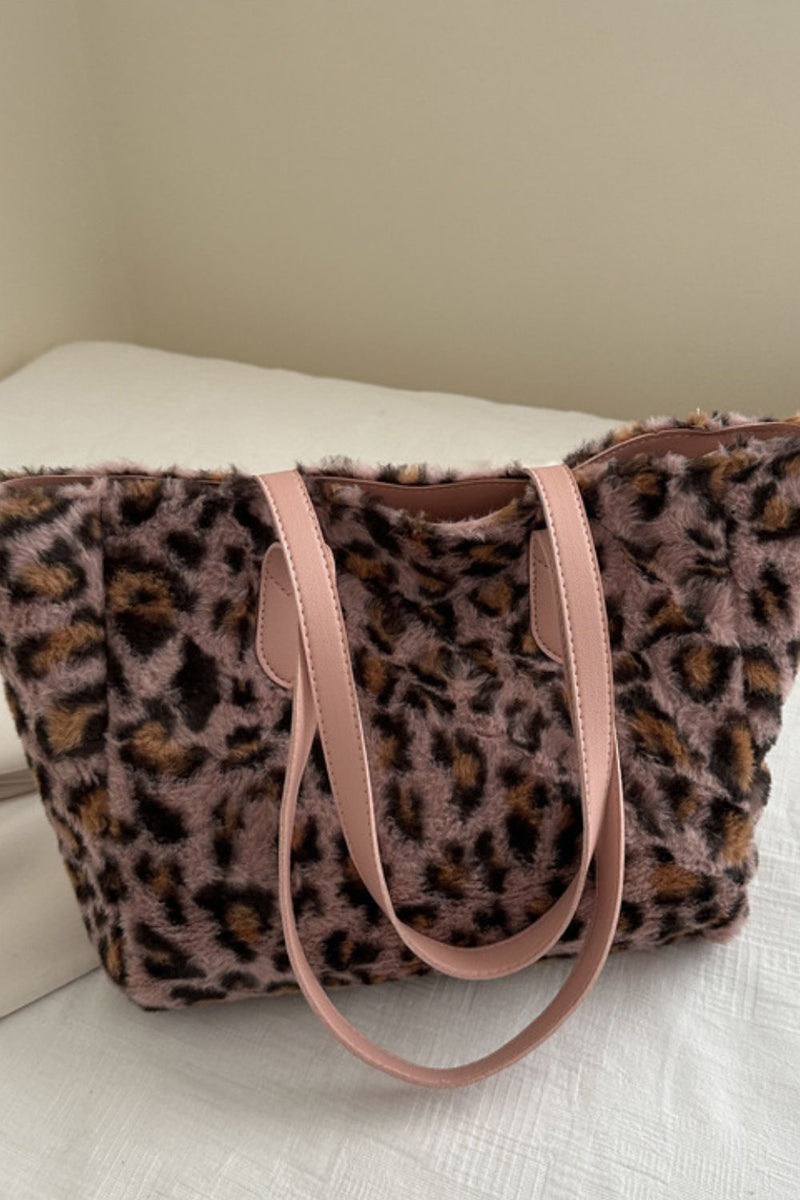 Leopard Fluff Tote Bag – Charming Charlie