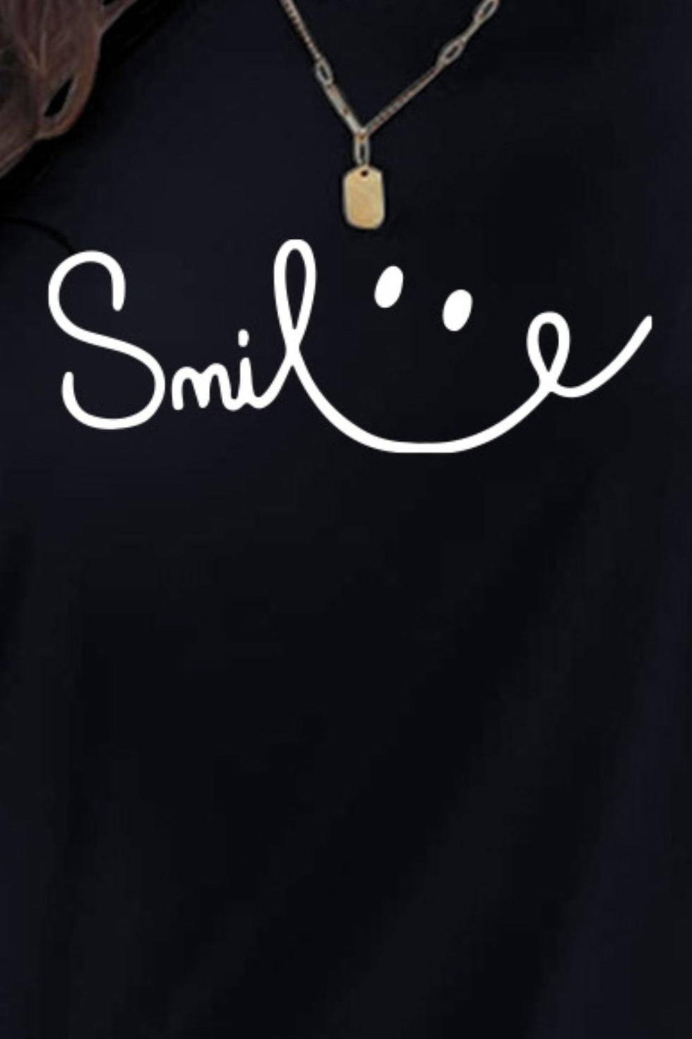 SMILE Round Neck Short Sleeve T-Shirt – Charming Charlie