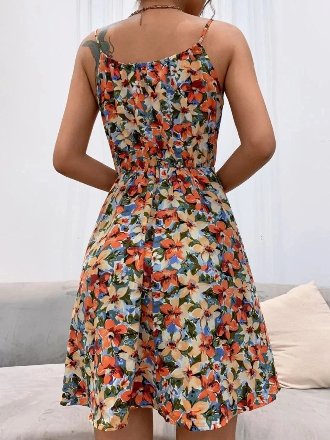 Floral Print Spaghetti Strap Summer Mini Dress – Charming Charlie