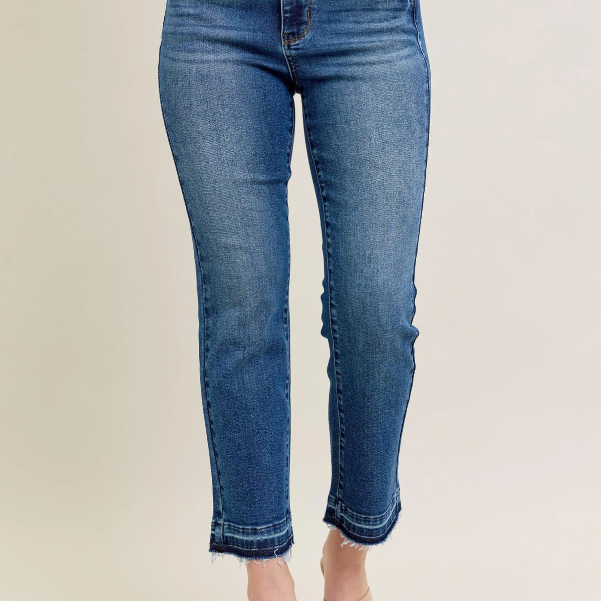 Judy Blue Full Size Hw Vintage Wash Release Hem Kick Flare Jeans Plus ...