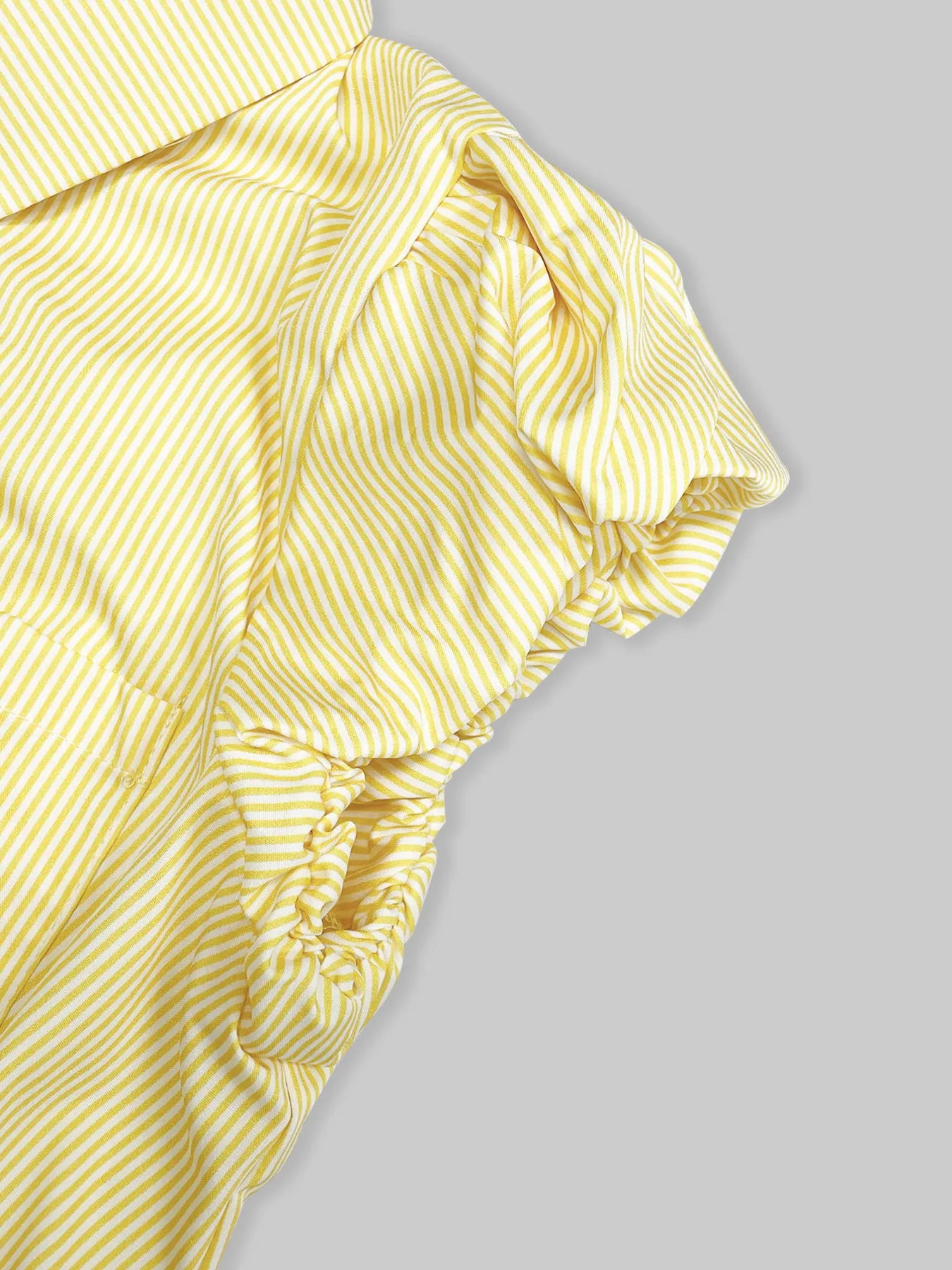 Striped Puff Sleeve Button-Up Shirt – Charming Charlie