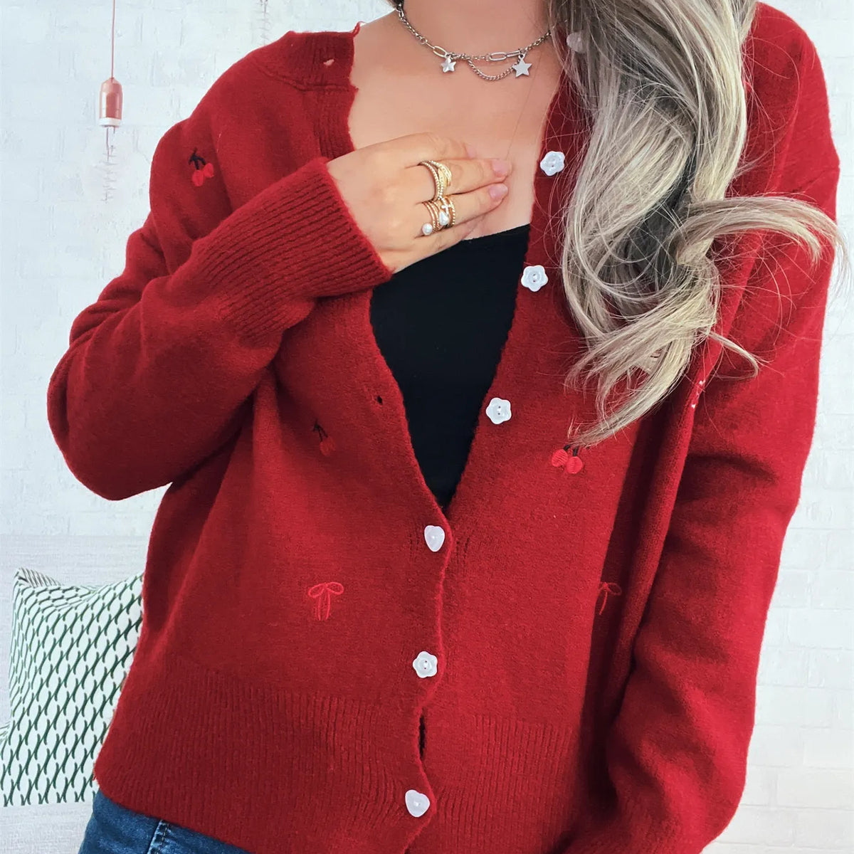 Ribbed Button-Front Knit Cardigan – Charming Charlie