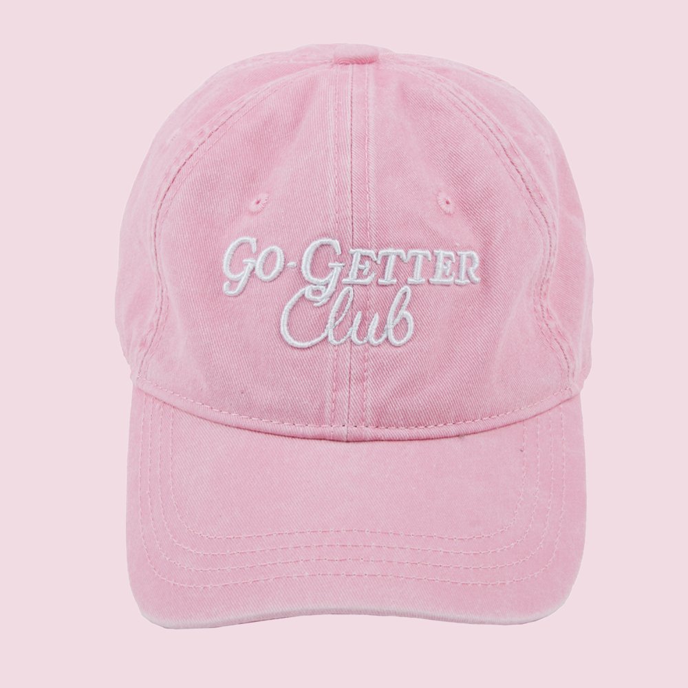 Go-Getter Club Vintage Washed Unstructured Baseball Cap - 100% Cotton ...