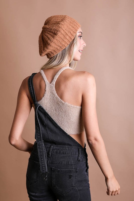 Boucle Rib Knit Beret – Charming Charlie