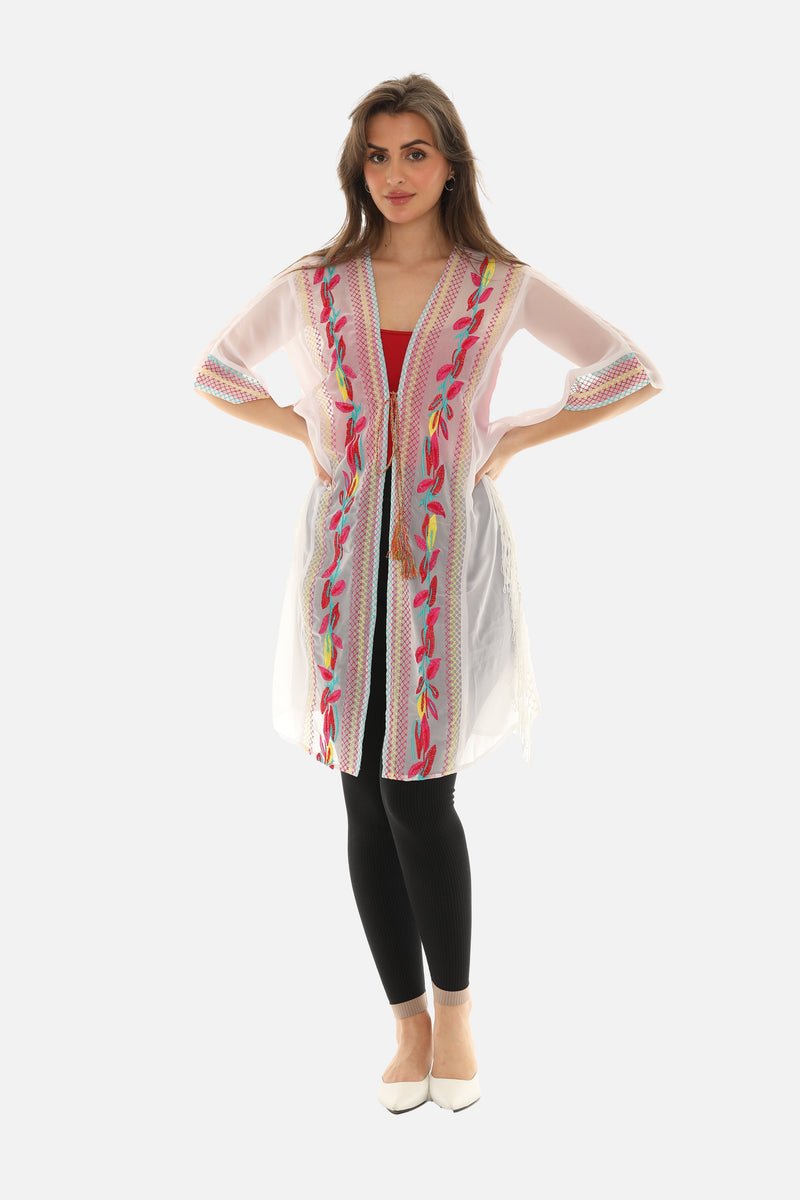 Petal Embroidered Mesh Dusters/ Coverup – Charming Charlie