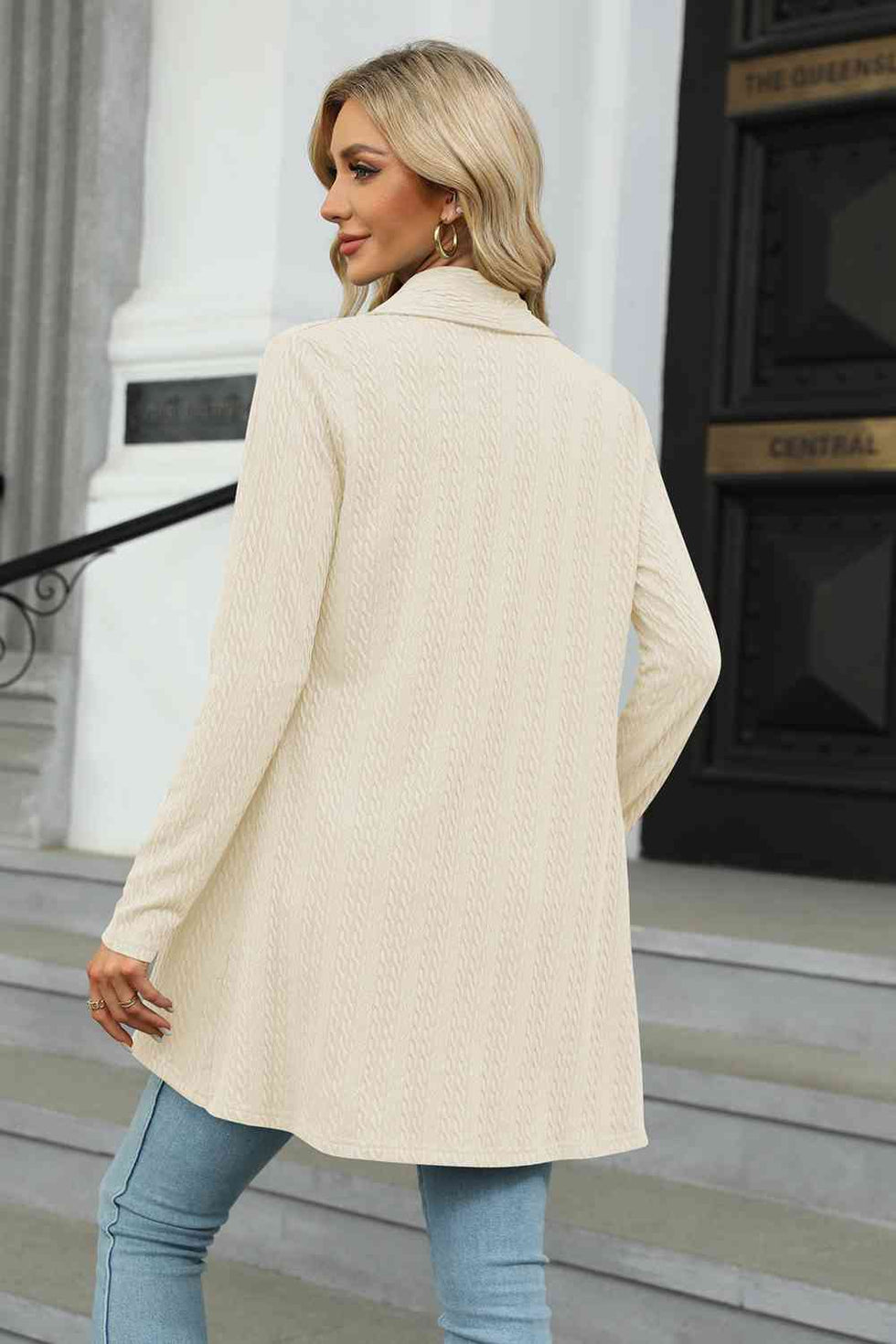 Open Front Long Sleeve Cardigan – Charming Charlie