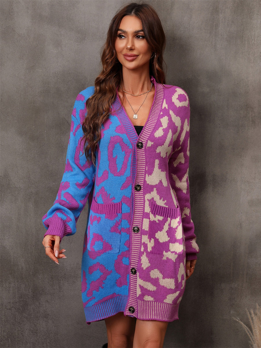 Leopard Button Down Longline Cardigan – Charming Charlie
