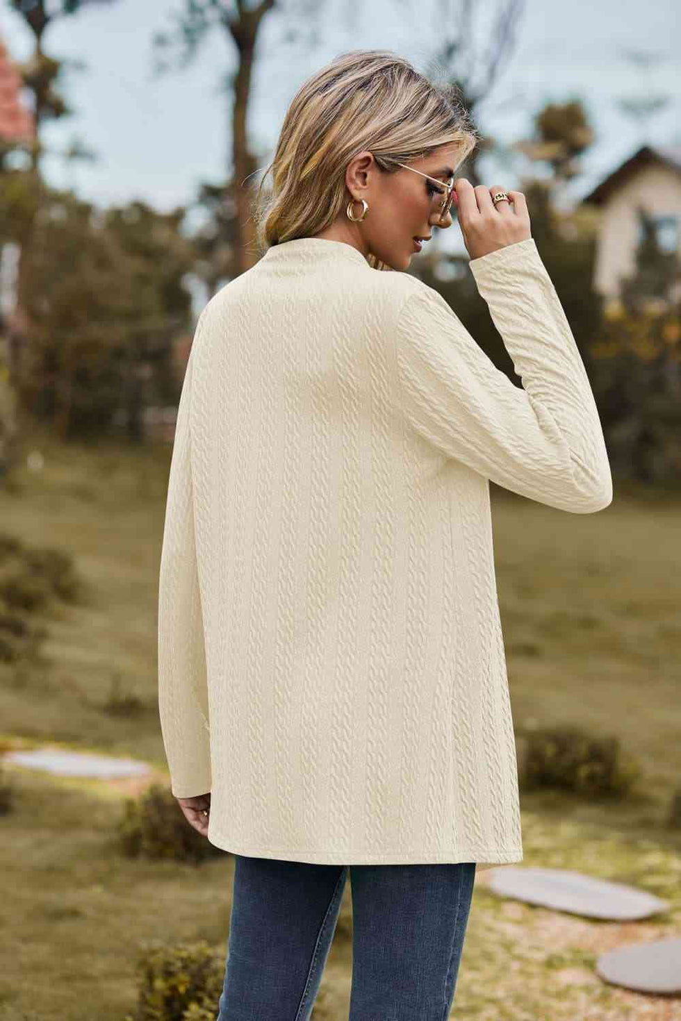 Open Front Long Sleeve Cardigan – Charming Charlie
