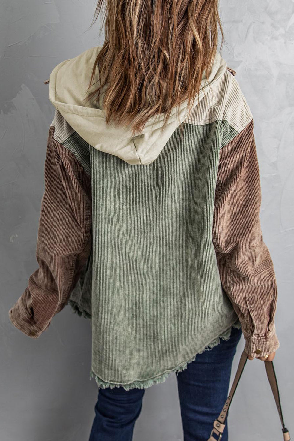 Snap Front Hooded Corduroy Shacket – Charming Charlie