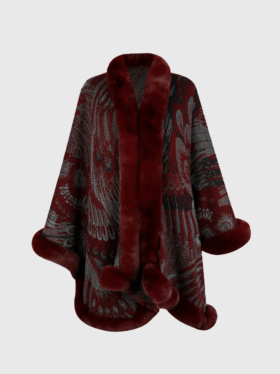 Printed Open Front Poncho – Charming Charlie