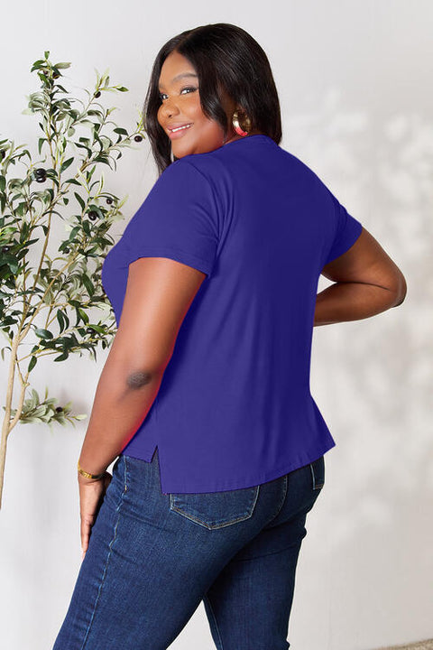 Basic Bae Full Size Round Neck Short Sleeve T-Shirt – Charming Charlie
