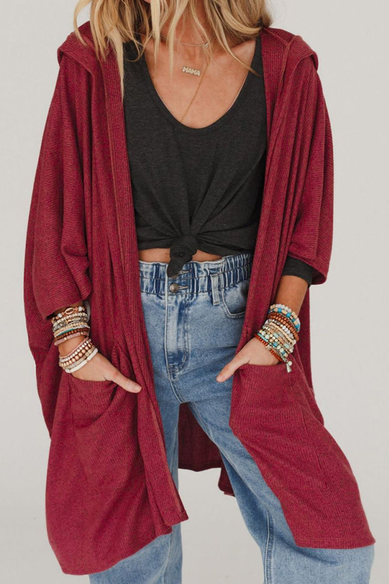 Open Front Hooded Cover Up – Charming Charlie