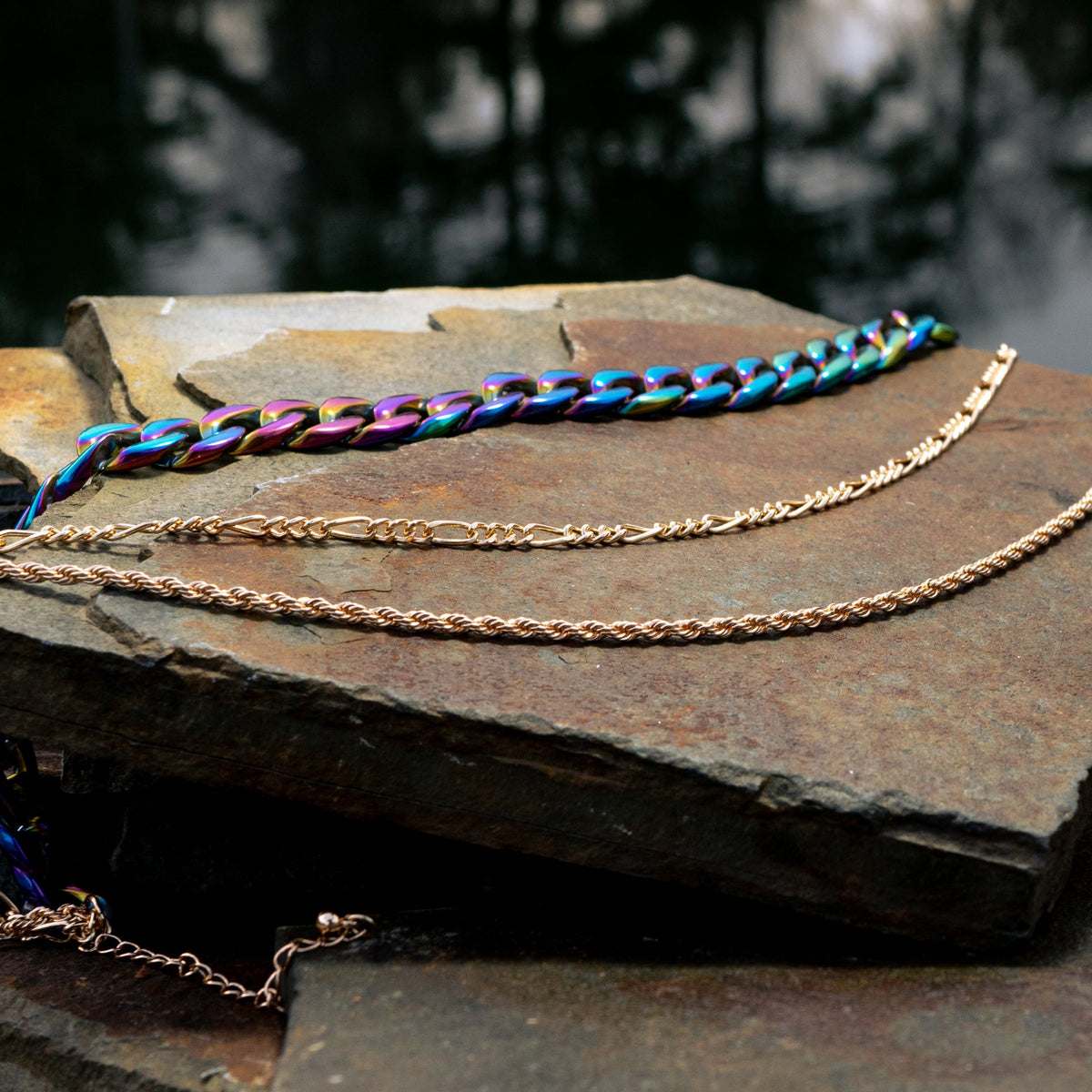 Three Row Chain Link Necklace – Charming Charlie