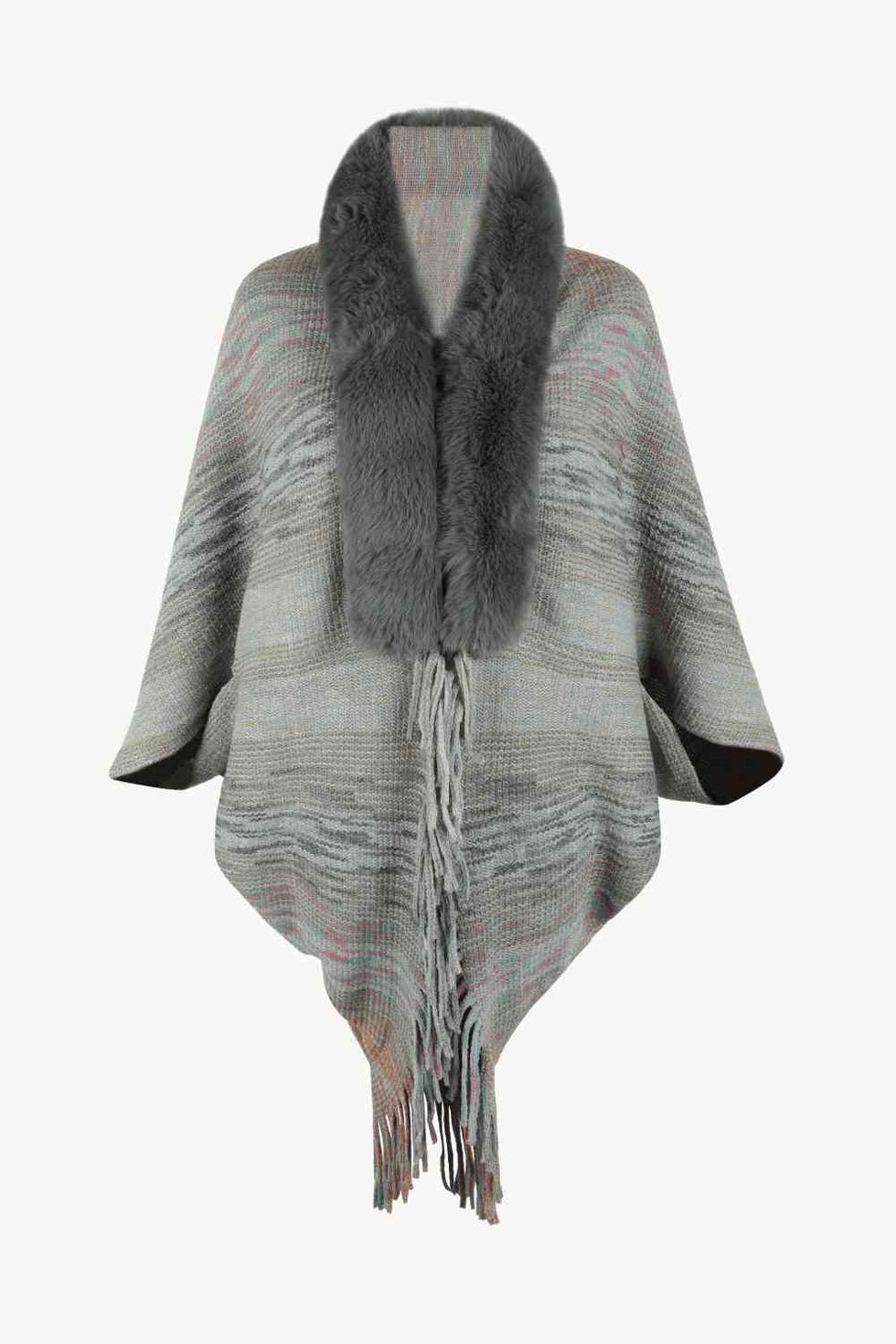 Open Front Fringe Hem Poncho – Charming Charlie