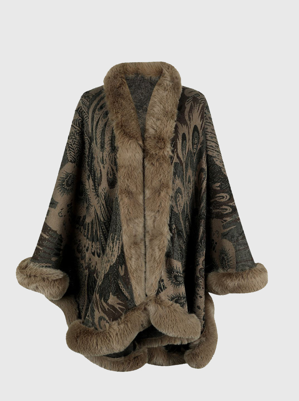 Printed Open Front Poncho – Charming Charlie