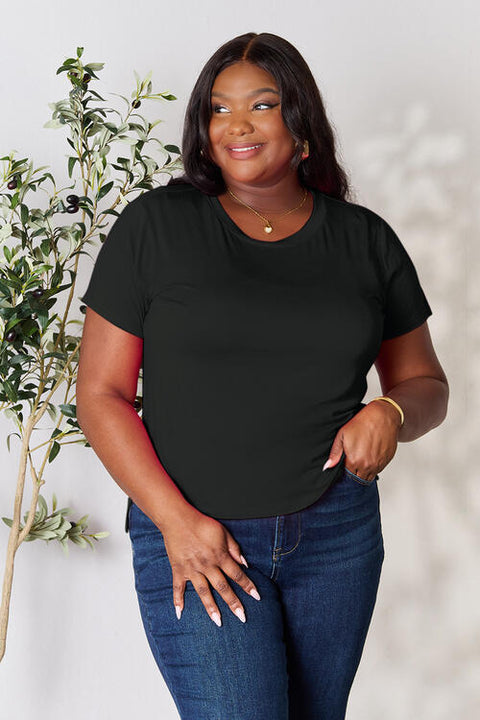 Basic Bae Full Size Round Neck Short Sleeve T-Shirt – Charming Charlie