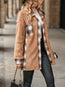 Plaid Contrast Dropped Shoulder Coat – Charming Charlie