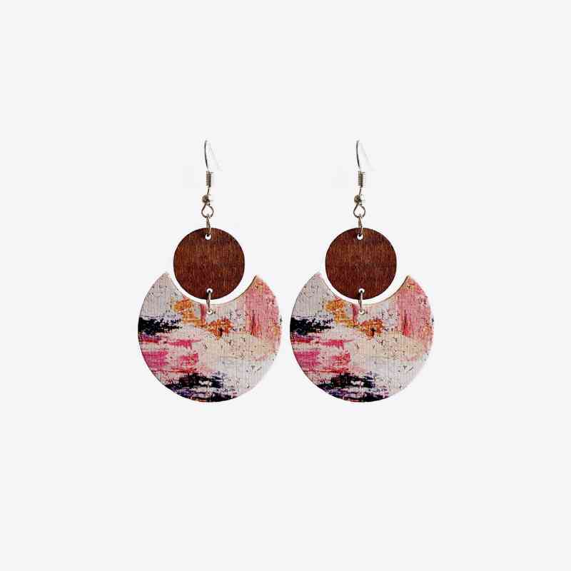 Wood & PU Drop Earrings – Charming Charlie