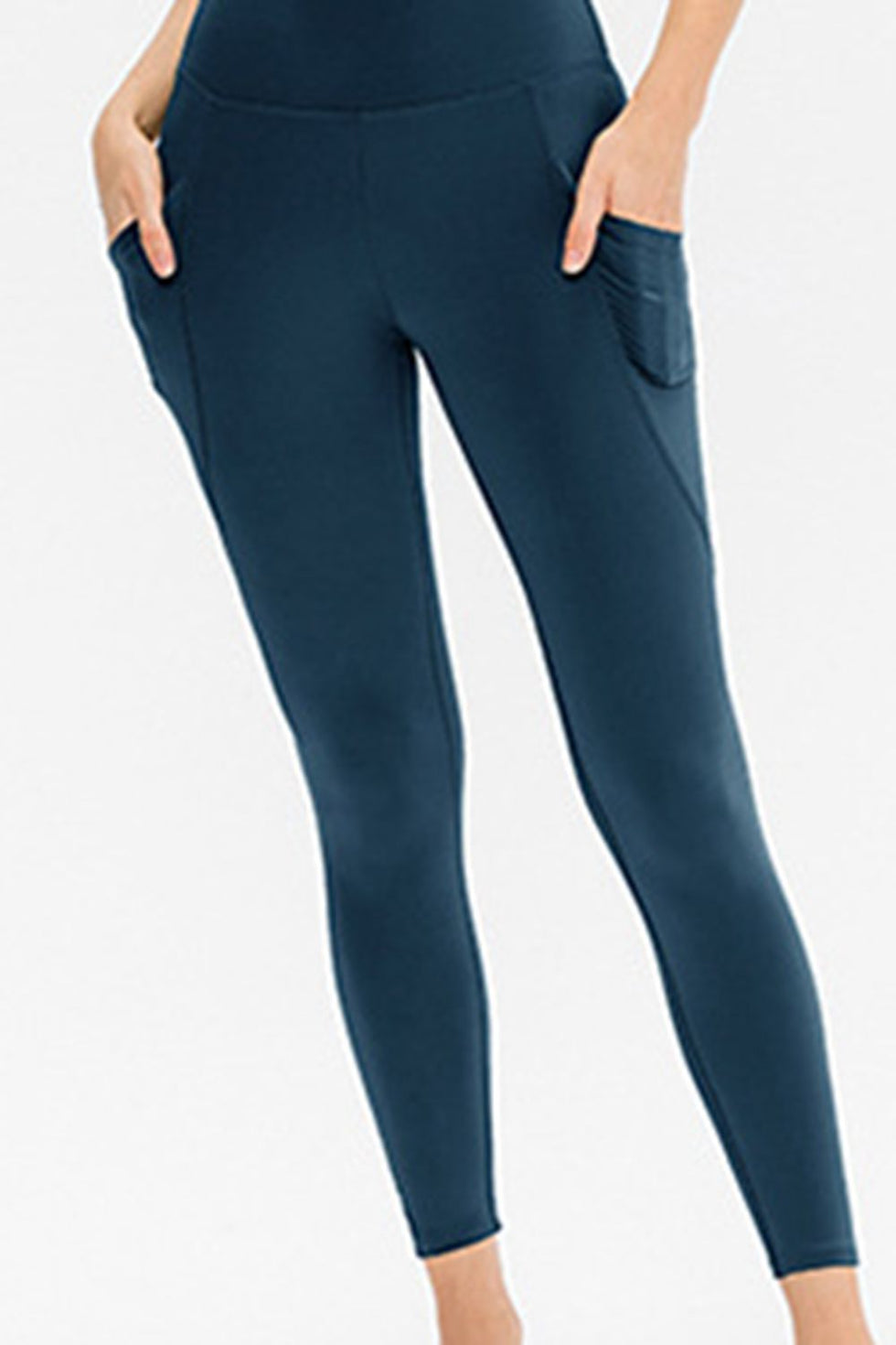 Slim Fit Long Active Leggings with Pockets – Charming Charlie
